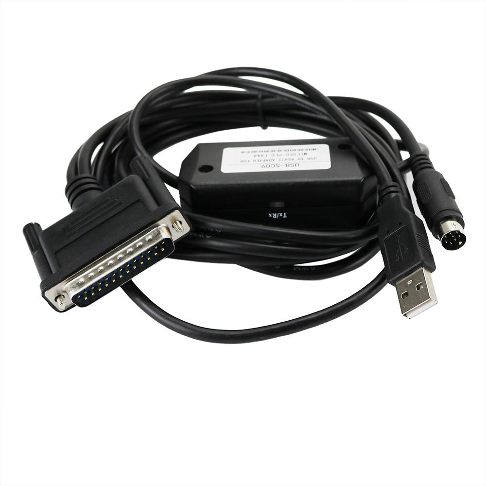 MELSEC PLC Programming Cable FX Series USB to RS422 Adapter BlastCase ...