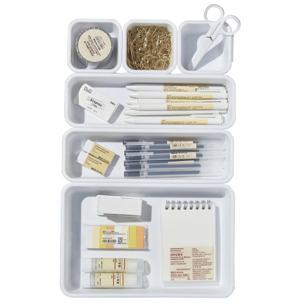 AIYoo Drawer Organizers,8 Piece Tool Box Organizer Home Office ...