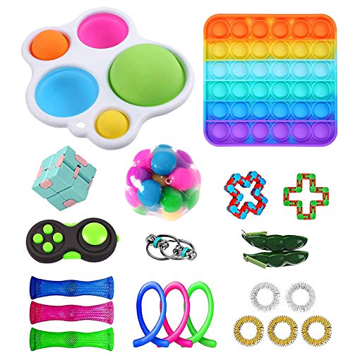 Cheap Sensory Fidget Toy Packs, Fidget Toys Pack with Simple Dimple, Fidget Toy Sets, Stress ...