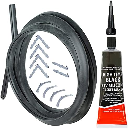 سعر SPARES2GO Universal 3 & 4 Sided Silicone Oven Cooker Door Seal Kit (with Glue Sealant) فى ...