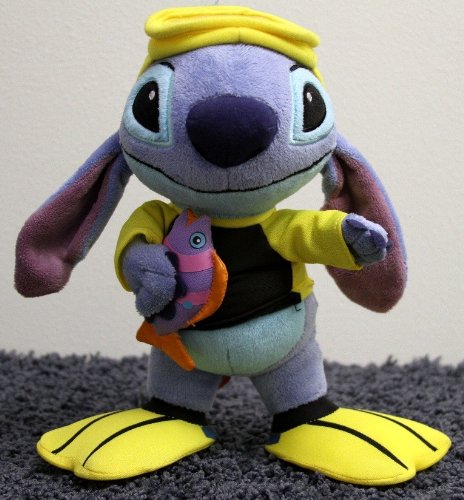 Buy Rare Disney Tropical Sun God Scuba Diving Lilo and Stitch 10 Inch ...