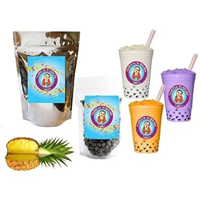 Buy 10+ Drinks Pineapple Boba Tea Kit: Tea Powder, Tapioca Pearls ...