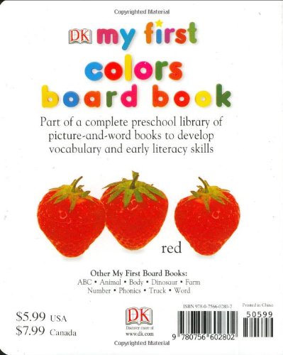 My 1st Board Bks.: My First Colors Board Book by Dorling Kindersley ...