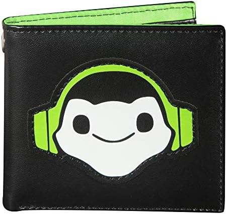 JINX Overwatch Lucio 'Sound Barrier' Graphic Bi-Fold Wallet, Black ...