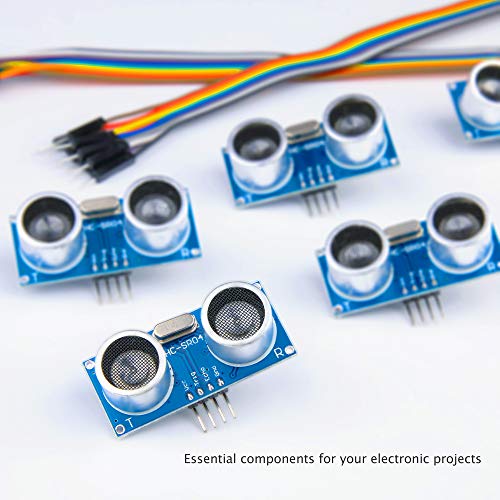 ELEGOO 5PCS HC-SR04 Ultrasonic Module Distance Sensor Compatible with ...