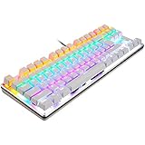 Amazon.com: KrBn Mechanical Keyboard PC Gaming Muticolor Full Size ...