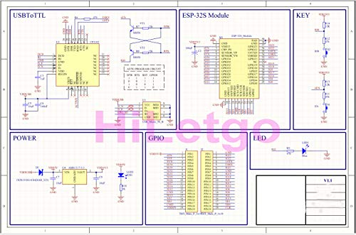 HiLetgo ESP-WROOM-32 ESP32 ESP-32S Development Board 2.4GHz Dual-Mode ...