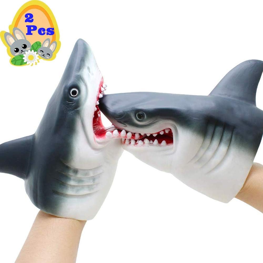 Amazon.com: Gemini&Genius Marine Animal World Shark Hand Puppets for ...