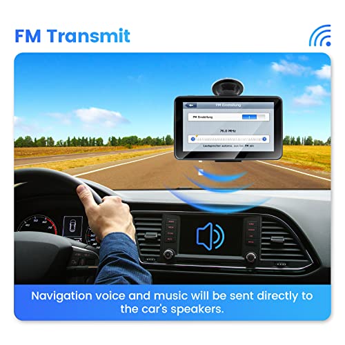 Car Gps For Car Lukyamzn 7 In. GPS Navigator For Car With 2025 US/CA/MX ...