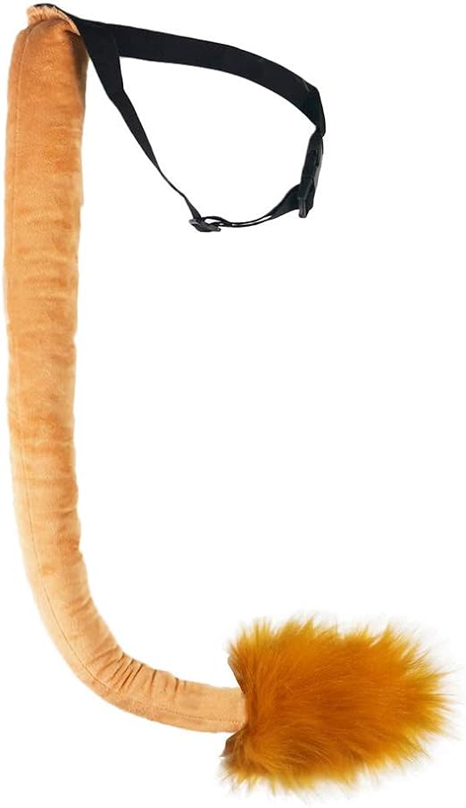 Funzzy - Cola de león larga para cosplay con diseño de cola de animal ...