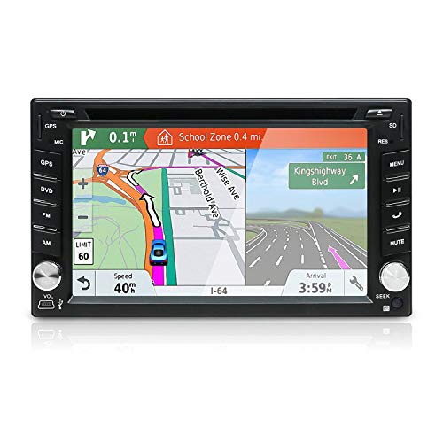 YUNTX Double Din Wince 6.0 Car Navigation Stereo–6.2 inch Car ...