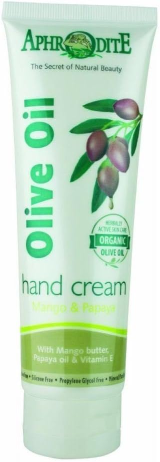 Aphrodite Hand Cream 125ml with Organic Olive Oil, Mango & Papaya ...