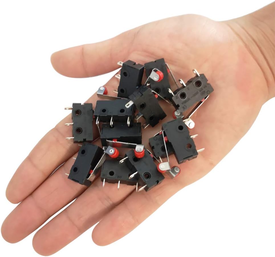 CESFONJER Mini Micro Limit Switch Roller Lever Arm SPDT Snap Action LOT 12 Pcs – BigaMart
