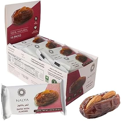 Nalya Almond Stuffed Dates, 16 pieces | A Delicious, Nutritious Snack ...