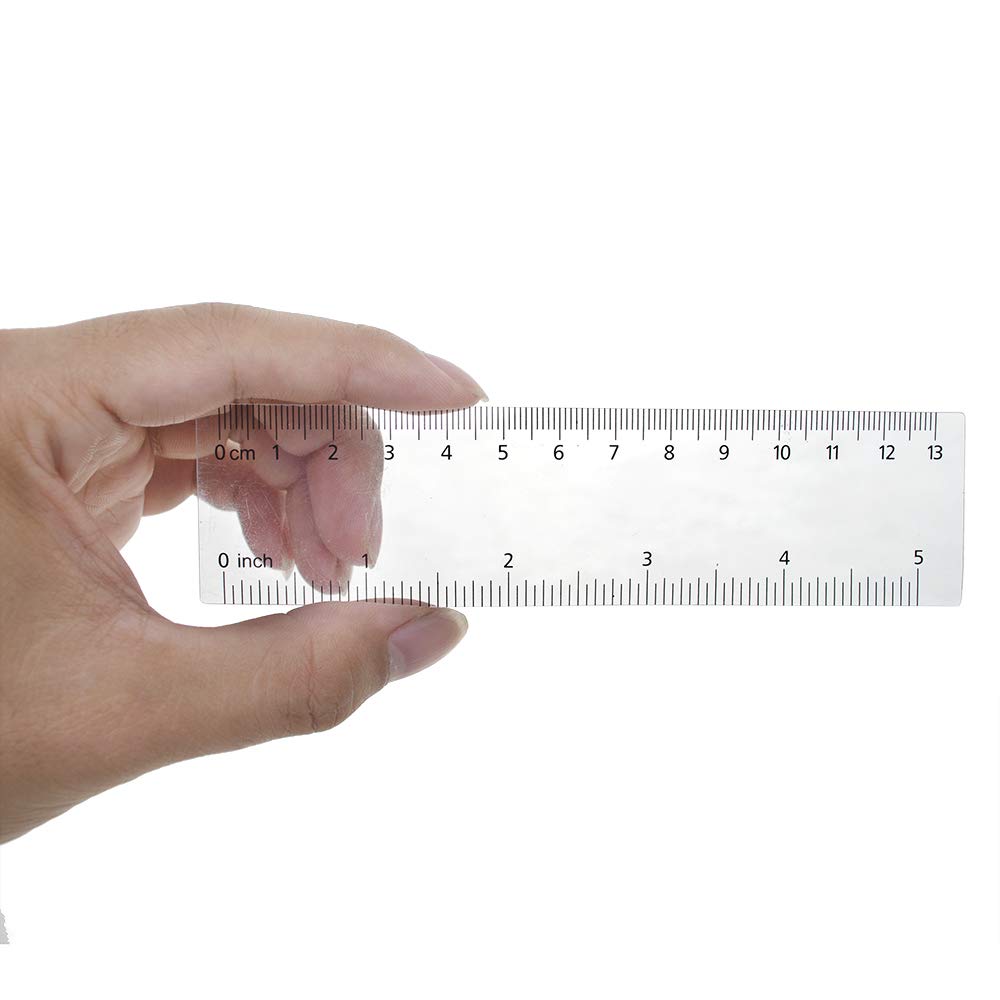 (Pack of 10) Aspire Plastic Ruler Bookmarks, Measuring Tool, Flexible ...
