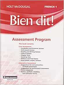 Amazon.com: Bien dit!: Assessment Program Level 1 (French Edition ...