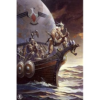 Amazon.com: Moon Rapture by Frank Frazetta Art Print Mural Giant Poster ...