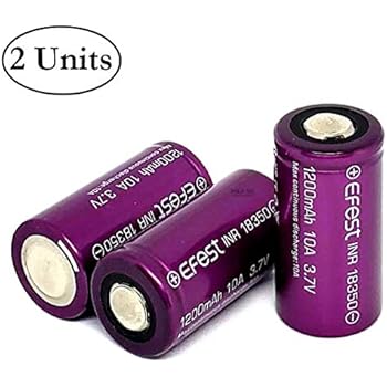 Amazon.com: NEW 2x Nitecore IMR 18350 NI18350A 700mAh 7A 3.7V Rechargeable Battery: Sports ...