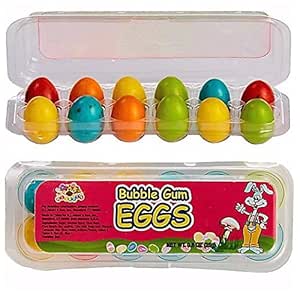 Amazon.com : EASTER CANDY MINI BUBBLE GUM EGGS 0.8 OZ 4 CT : Grocery & Gourmet Food