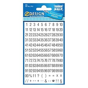 Small Black Number Stickers x240: Amazon.co.uk: Office Products