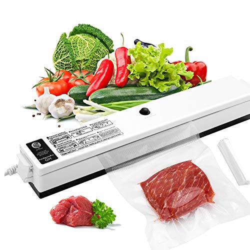 Goscien Food Vacuum Sealer Machine, One-Button Sealer Sealing System for Dry & Moist Food ...