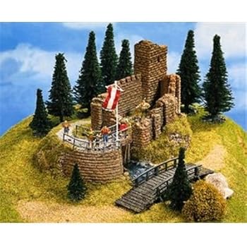 Amazon.com: Faller 130285 Castle Tower Ruins HO Scale Building Kit ...