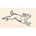Amazon.com: Running Bunny Rabbit Rubber Stamp : Arts, Crafts & Sewing