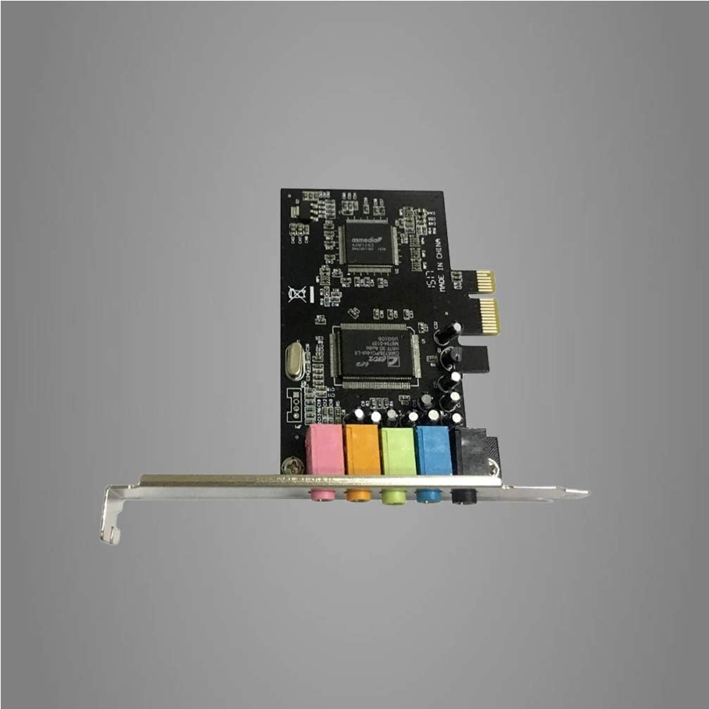 Solustre PCIe Sound Card 5.1 Internal Sound Card 3D Stereo PCI-e Audio ...