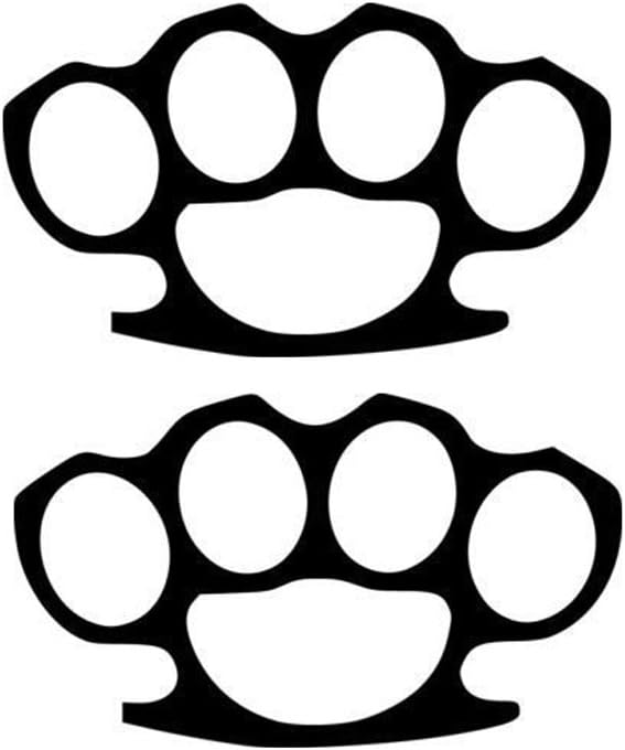 Amazon.com: Brass Knuckles (Stickers not Real) Street Fight (Stickers ...