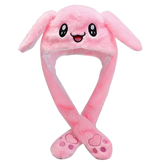 Buy Colorful Led Glowing Hats Bunny Hat Ear Moving Jumping Hat Plush ...
