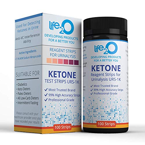 Keto Urine Test Strips 100ct, Ketone Urinalysis Testing Kit for Ketosis ...