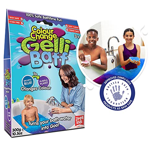Colour Change Gelli Baff Blue to Purple from Zimpli Kids, Turns water ...