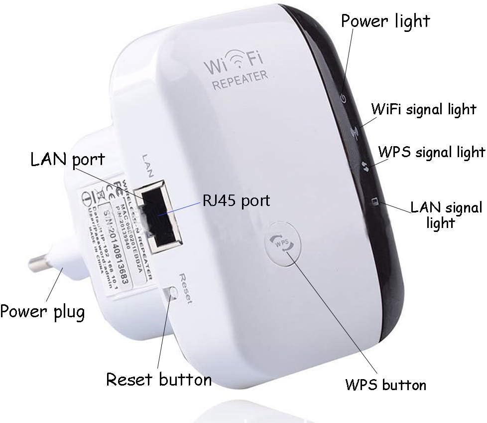 2 pieces Super Boost WiFi Wireless Repeater Super Booster WiFi Range ...