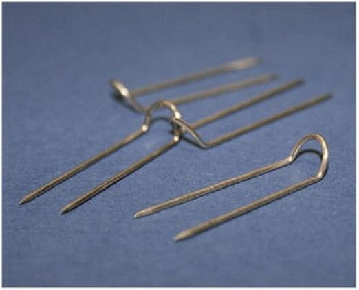 Beads4Crafts Silver U Pins 2.2mm x .5mm (Pack of 100) CUPIN180: Amazon ...