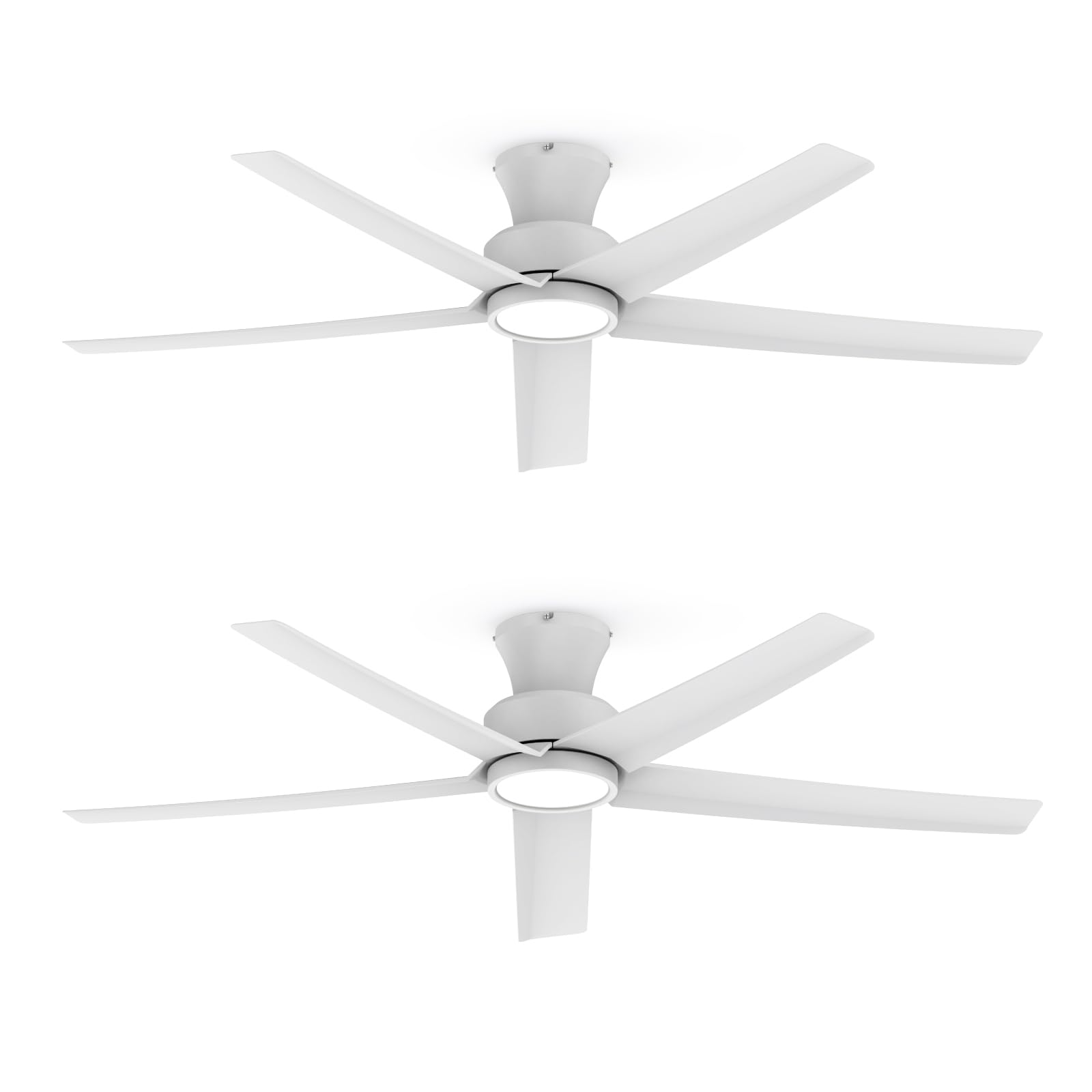 ocioc 52 inch Ceiling Fans with Lights, Large Air Volume Ceiling Fans ...