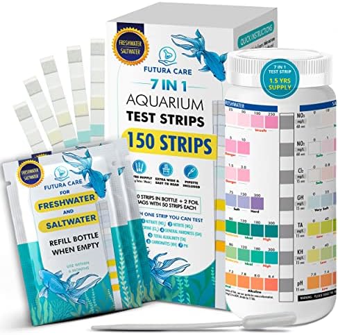 7 in 1 Aquarium Test Strips - Our Accurate Aquarium Water Test Kit ...