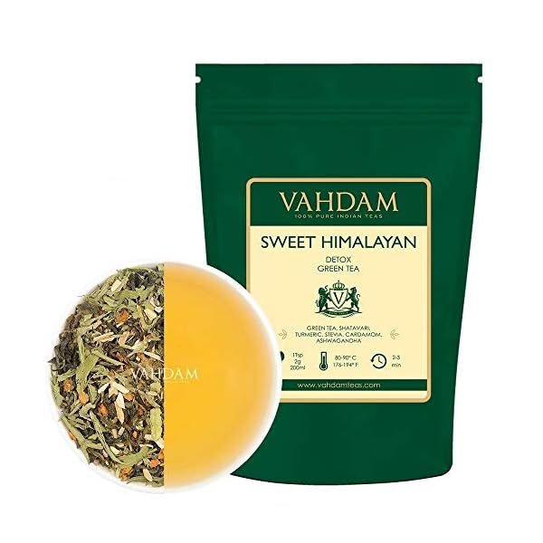 VAHDAM, Sweet Himalayan Tea Green Tea Blend | Pure Green Tea Leaves ...