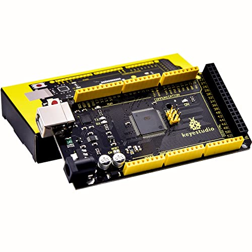 KEYESTUDIO Mega Board 2560 R3 for Arduino Project with USB Cable - CP2102 USB Serial Chip ...