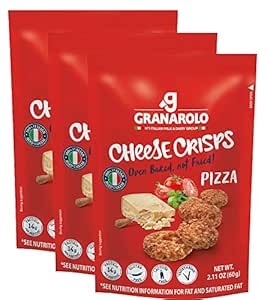 Granarolo Italian Cheese Crisps Pizza Flavored - 2.11 oz ea (3 Pack ...