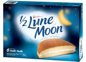 Vachon Vanilla 1/2 Lune Moon Cakes, 1 Box 8.8 ounces Made in Montreal ...