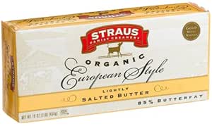 Straus Family Creamery Butter, European Style, Lightly Salted, Organic ...