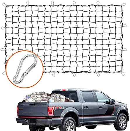 Cargo Nets for Pickup Trucks 5'x7' Heavy Duty Truck Bed Net with 16 pcs ...