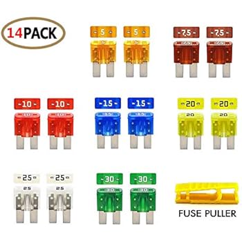 Amazon.com: Bussmann (BP/ATR-A7-RPP) 2-Leg Micro Blade Fuse Emergency Kit with Puller: Automotive
