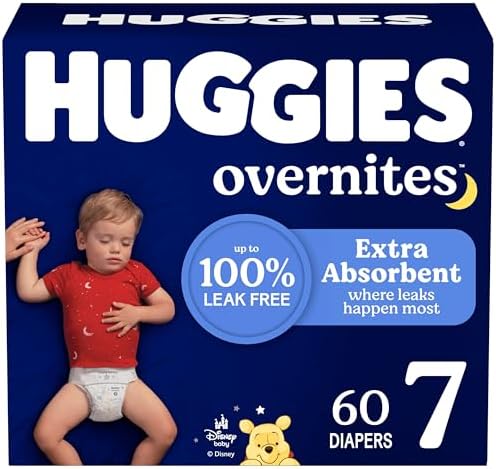 Huggies Size 7 Overnites Baby Diapers: Overnight Diapers, Size 7 (41 ...