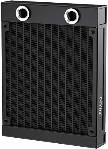 DIYhz Water Cooling Computer Radiator, 12 Pipe Aluminum Heat Exchanger ...
