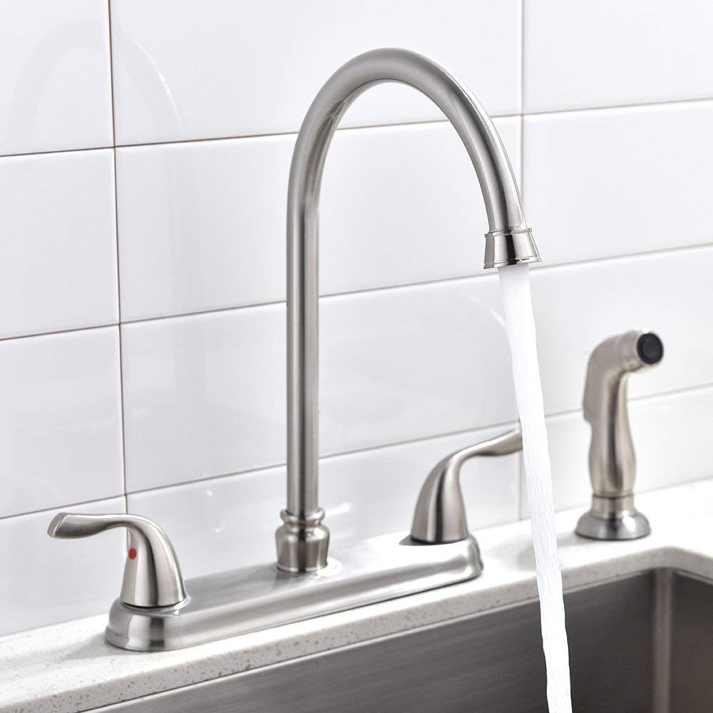 Mua SHACO Stainless Steel Two Handle Kitchen Faucet with Sprayer,High ...