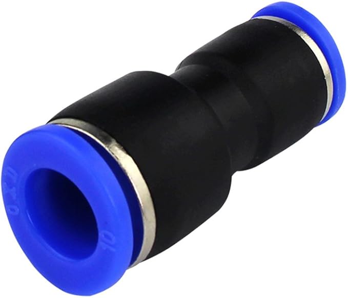 Amazon.com: Metalwork Plastic Push to Connect Straight Union Pipe Tube Reducer Fitting, 6mm OD x ...