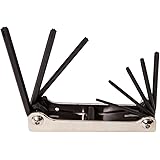 Klein Tools 70550 Hex Wrench Key Set, 11 SAE Sizes, Heavy Duty Folding Allen Wrench Tool with ...