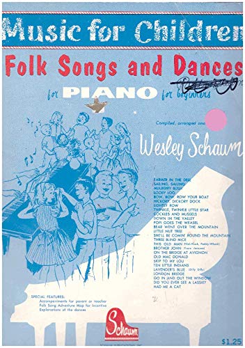 Amazon - Music for Children Folk Songs and Dances for Piano for ...