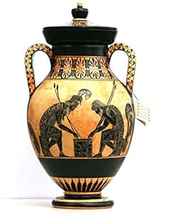 Amazon.com: Achilles & Ajax Exekias Ancient Greek Amphora Vase Museum Replica Handmade: Home ...